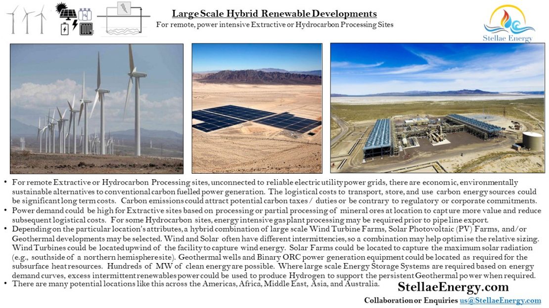 Large Scale Hybrid Renewable Developments – Stellae Energy