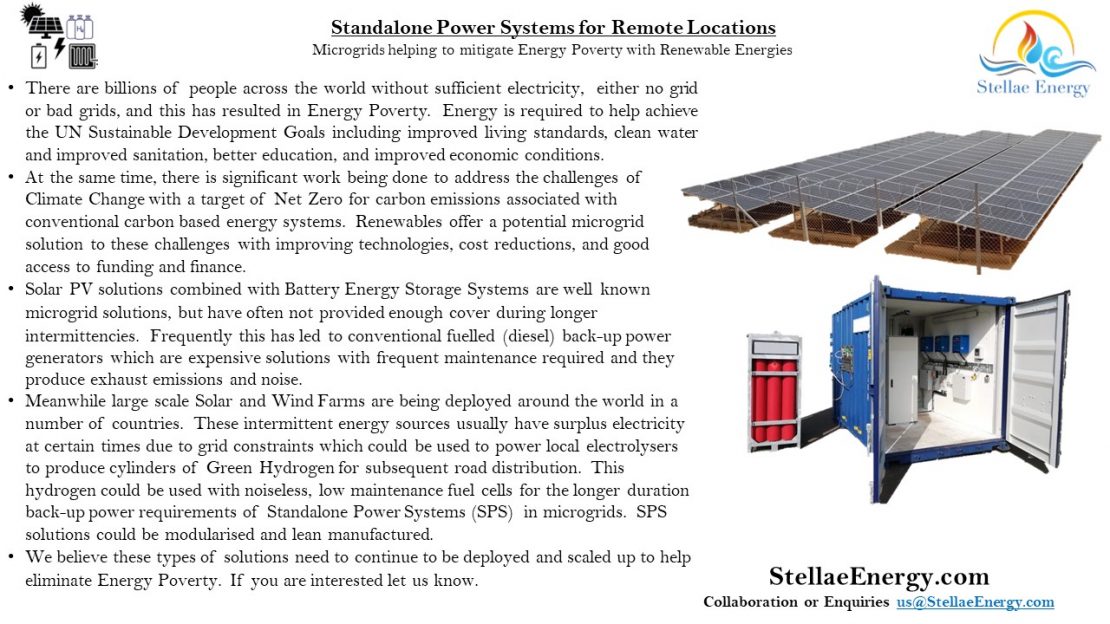 Standalone Power Systems for Remote Locations – Stellae Energy